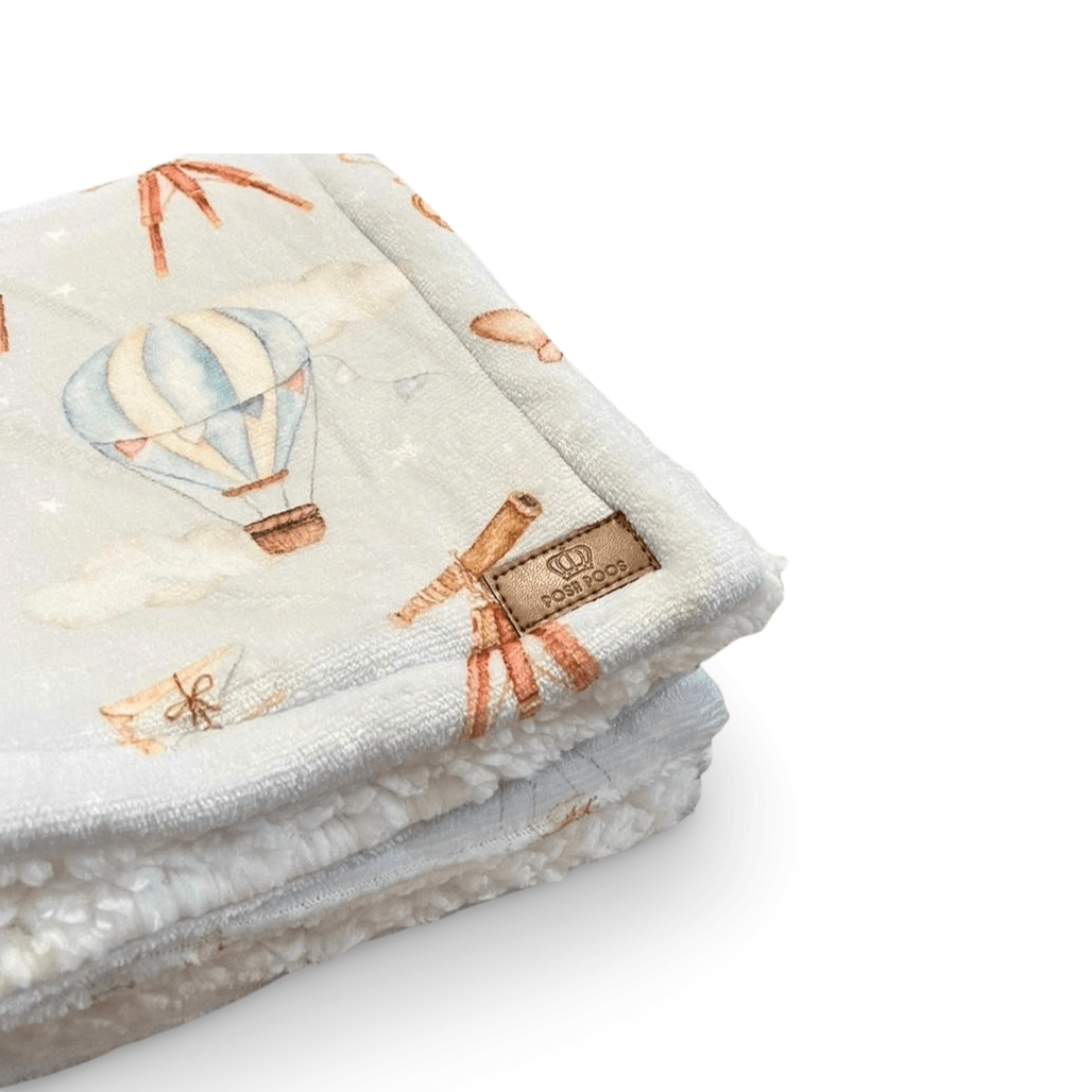 ‘EXPLORER’ Posh Poos Sherpa Dog and Puppy Blanket